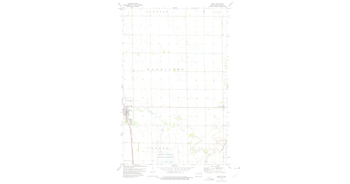 1973 Map of Minto, ND — High-Res | Pastmaps