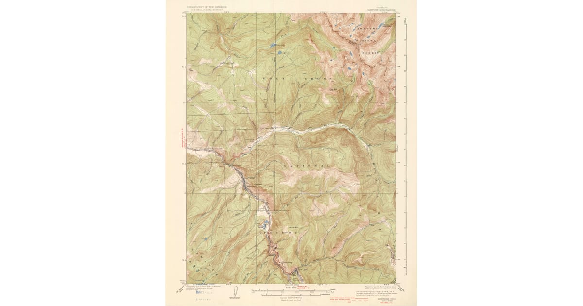 Old Maps of Red Cliff, CO | Pastmaps