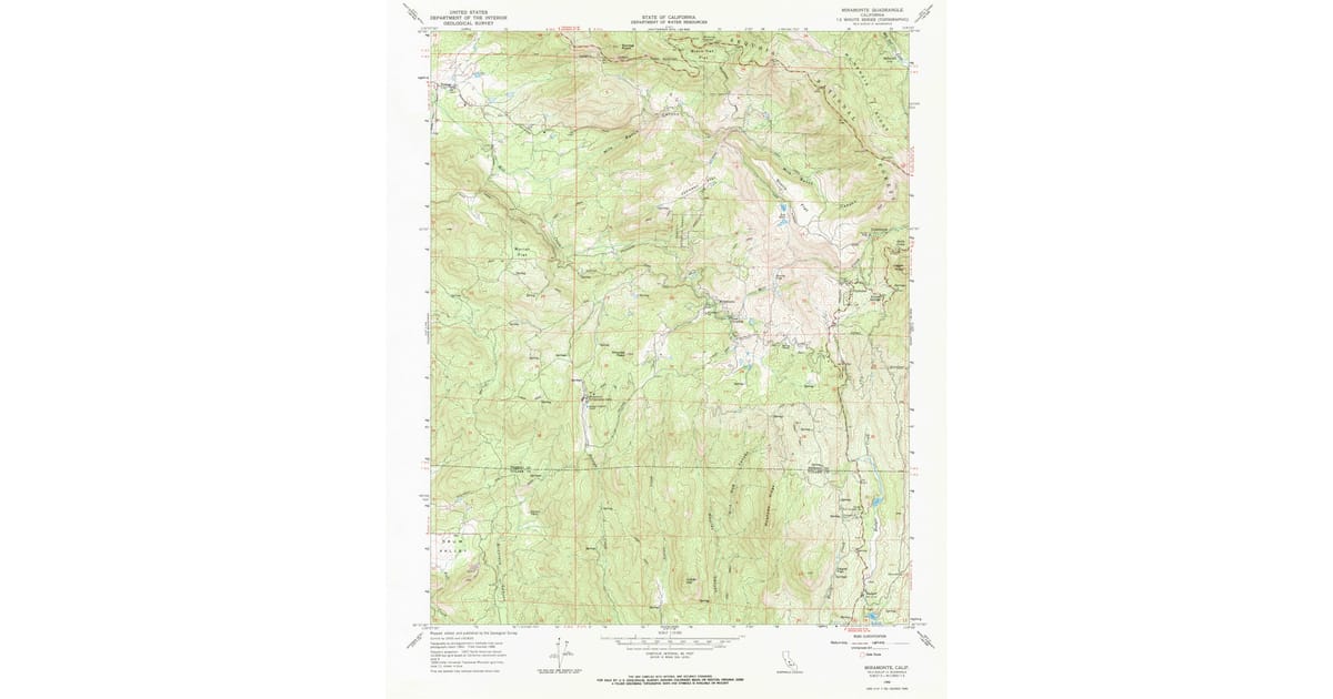 1966 Map of Miramonte, Fresno County, CA — High-Res | Pastmaps