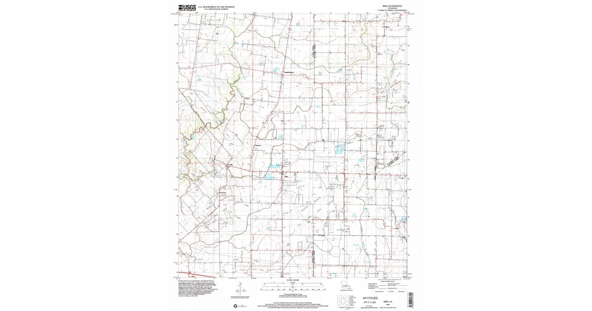 1998 Map of Mire, Acadia Parish, LA — High-Res | Pastmaps