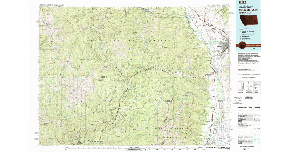 1980s Maps of Lolo, MT | Pastmaps