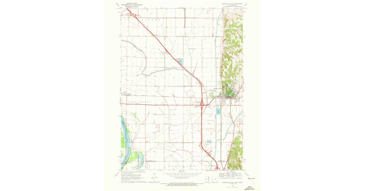 1970 Map of Missouri Valley, IA — High-Res | Pastmaps