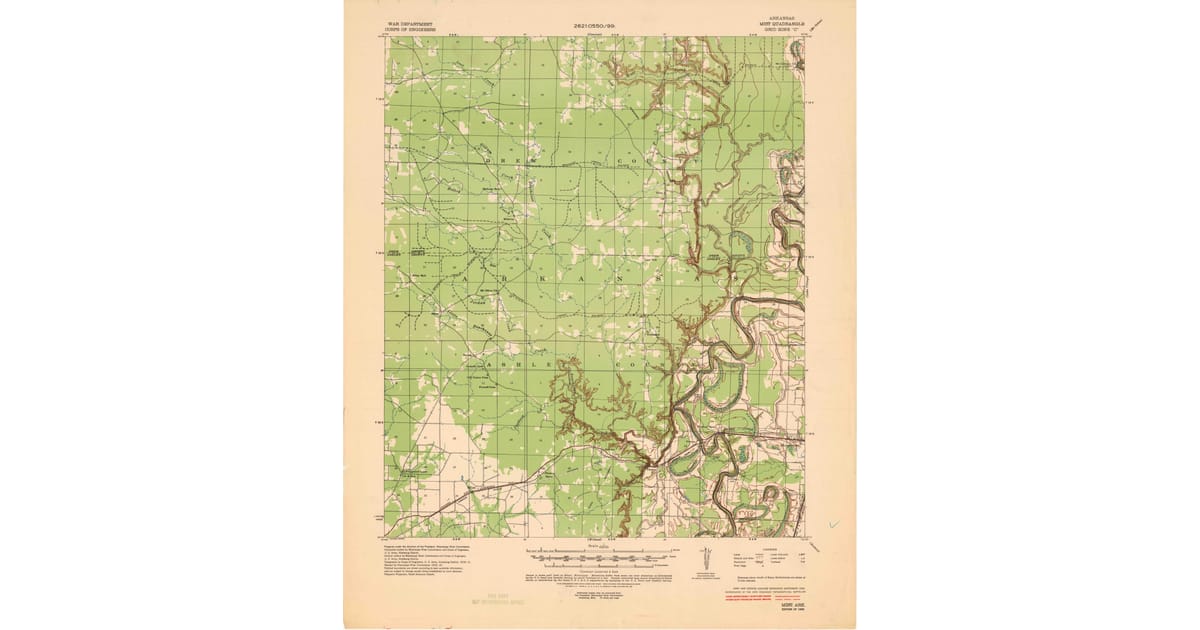 Old Maps of Thebes, AR | Pastmaps