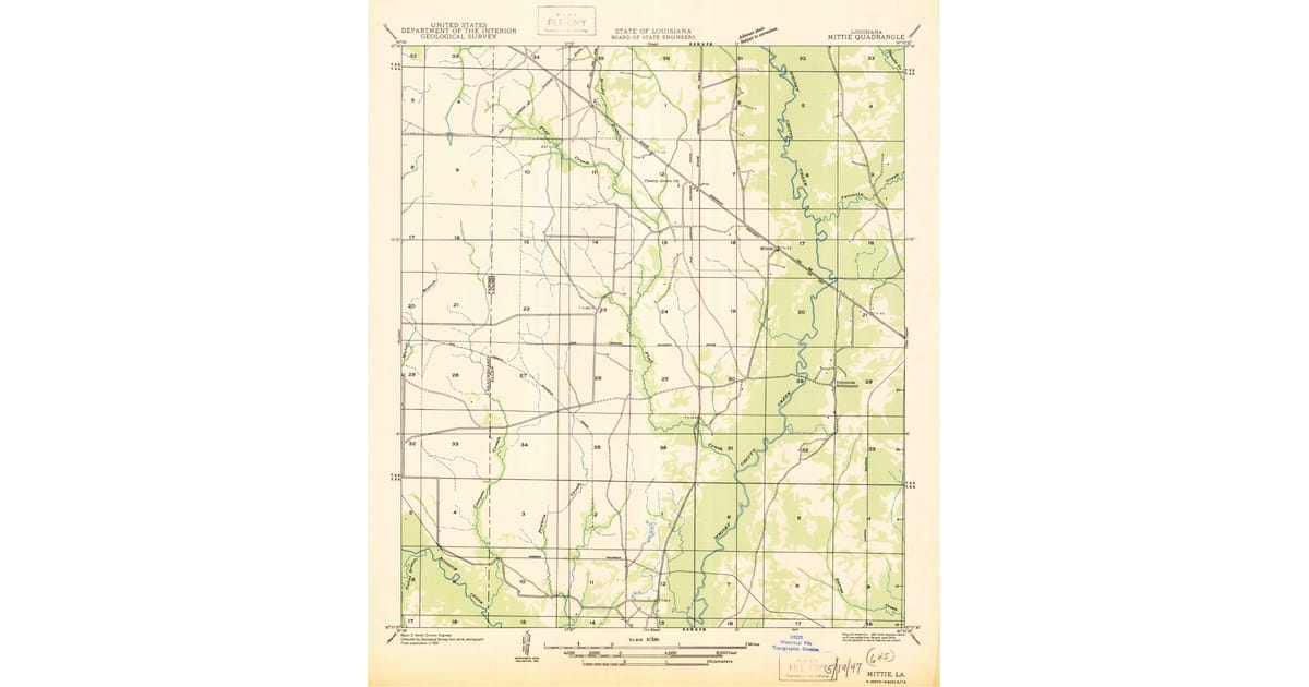 Old Maps of Beauregard Parish, LA for Genealogy | Pastmaps