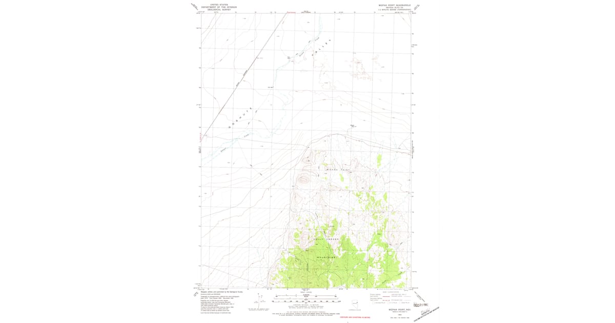 1982 Map of Mizpah Point, Elko County, NV — High-Res | Pastmaps