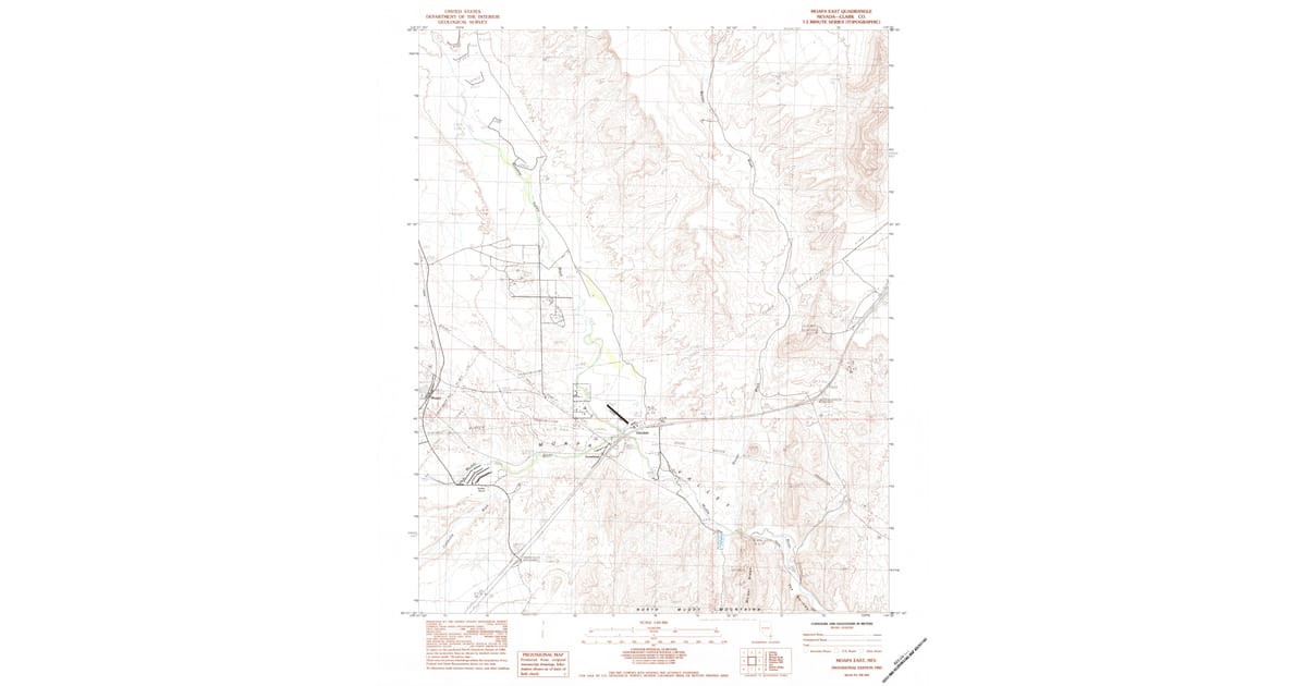 1980s Maps of Moapa, NV | Pastmaps