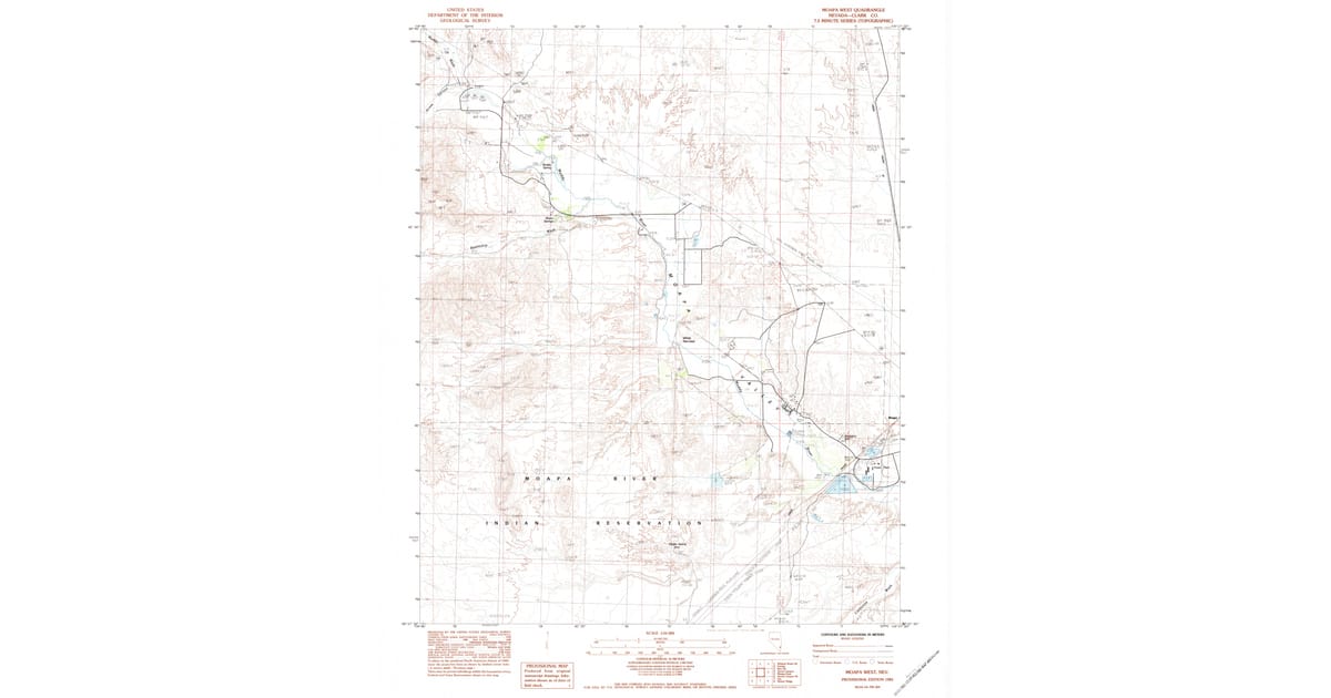 1983 Map of Moapa West, Clark County, NV — High-Res | Pastmaps