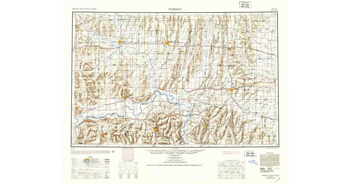 1950s Maps of Carlow, MO | Pastmaps