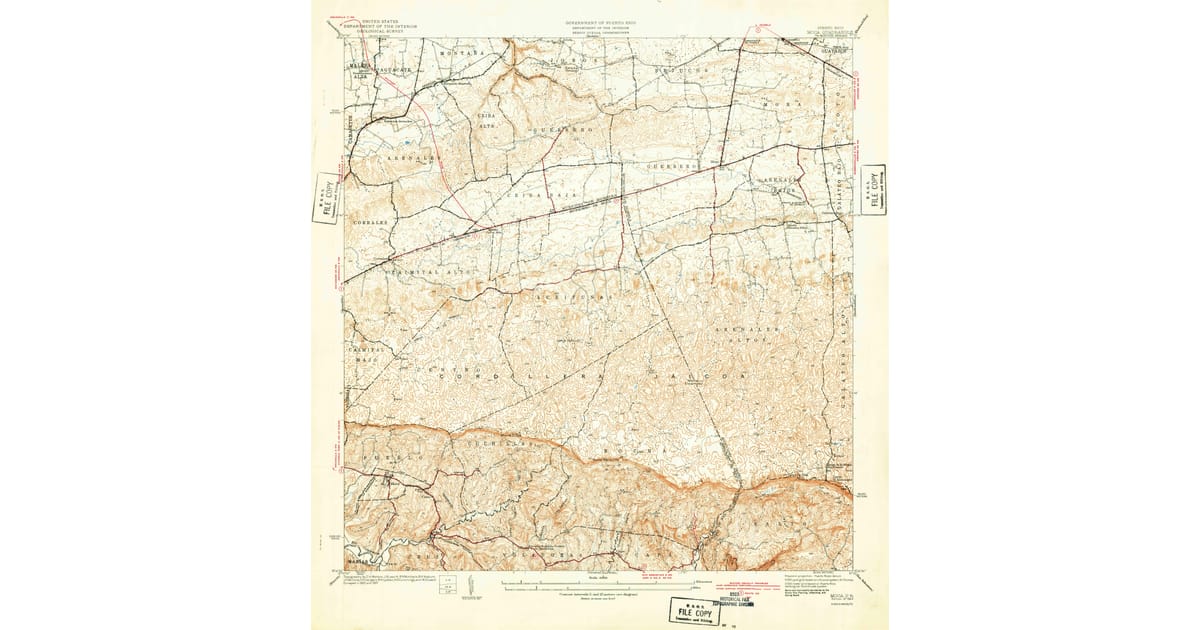 1940s Maps of Corrales, Aguadilla | Pastmaps
