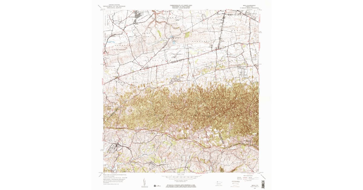 1960s Maps of Moca, Moca | Pastmaps