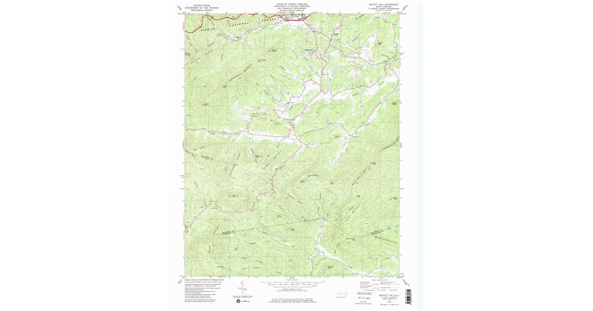 1980s Maps of McDowell County, NC | Pastmaps