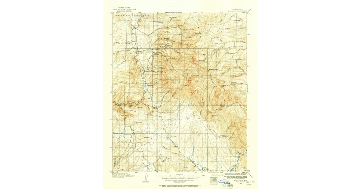 1900s (20th Century) Maps of Catron County, NM | Pastmaps