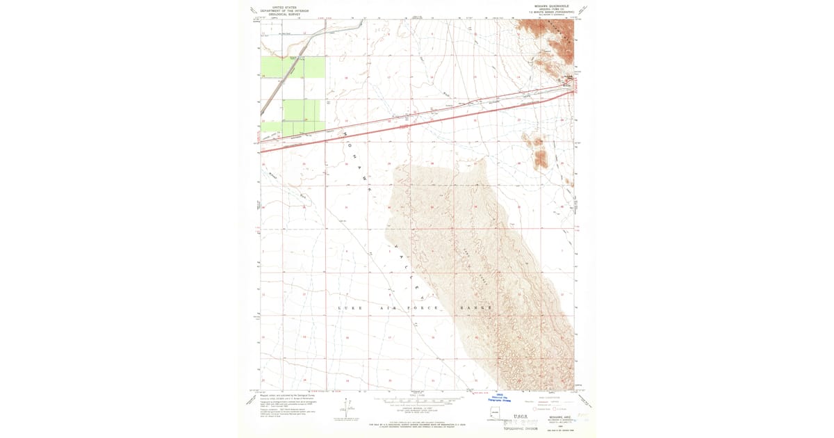 1965 Map of Mohawk, Yuma County, AZ — High-Res | Pastmaps