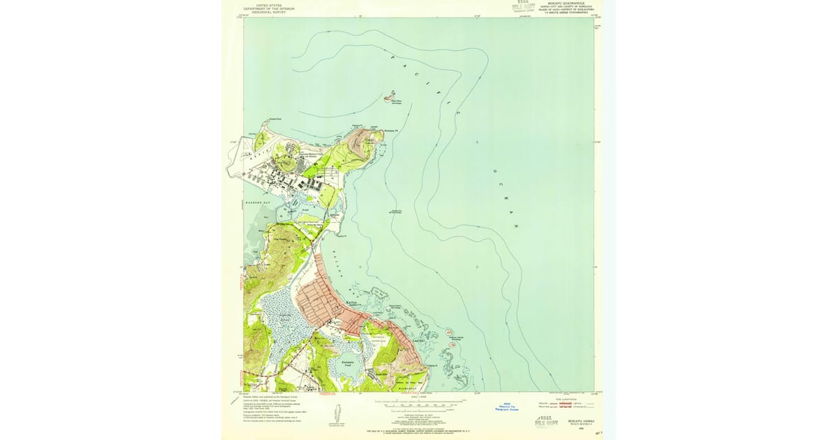 1900s (20th Century) Maps of Kaneohe, HI | Pastmaps