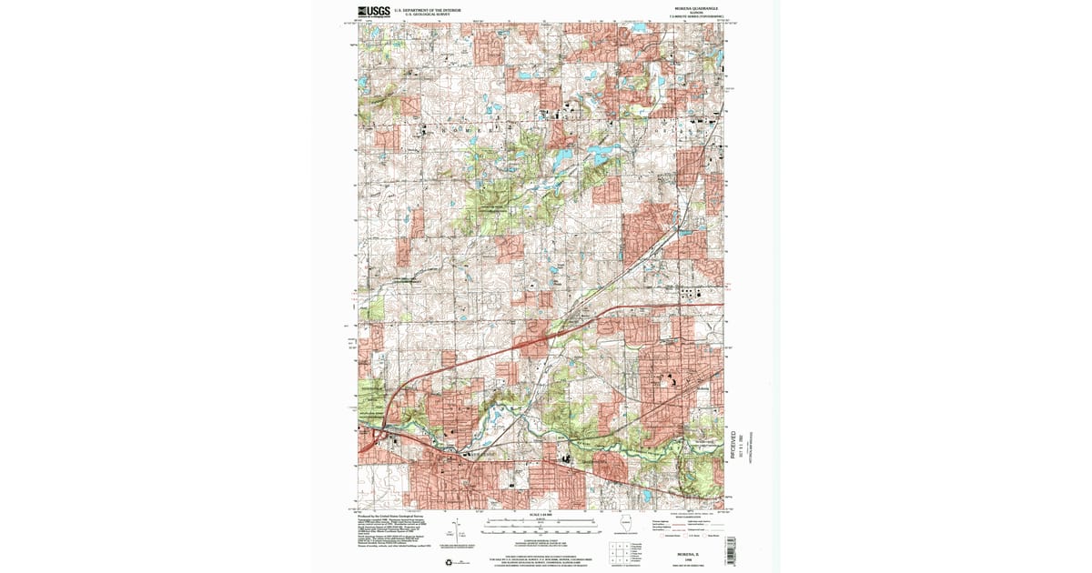 1998 Map of Mokena, IL — High-Res | Pastmaps
