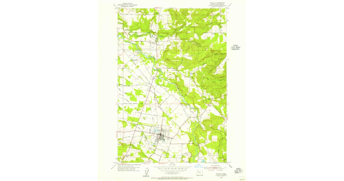 1954 Map of Molalla, OR — High-Res | Pastmaps