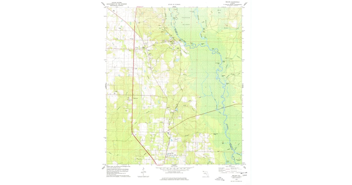 1978 Map of Molino, FL — High-Res | Pastmaps