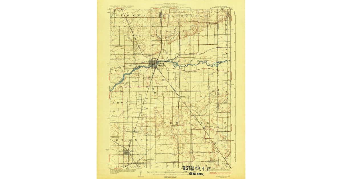 1924 Map of Momence, IL — High-Res | Pastmaps