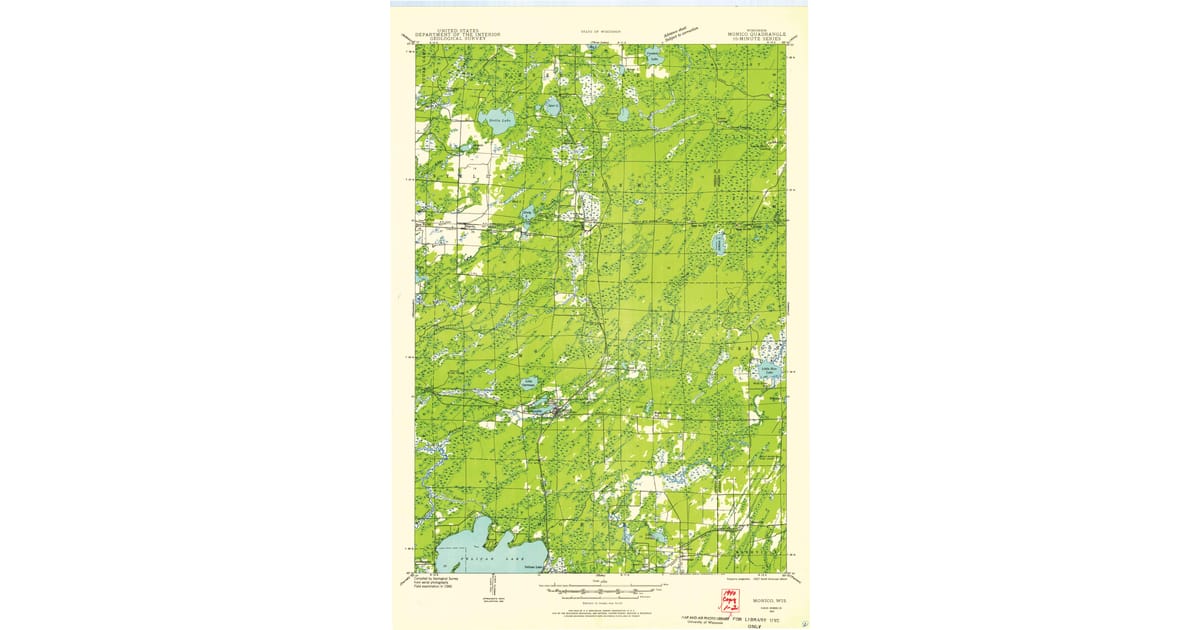 Old Historical Maps of Monico, WI | Pastmaps