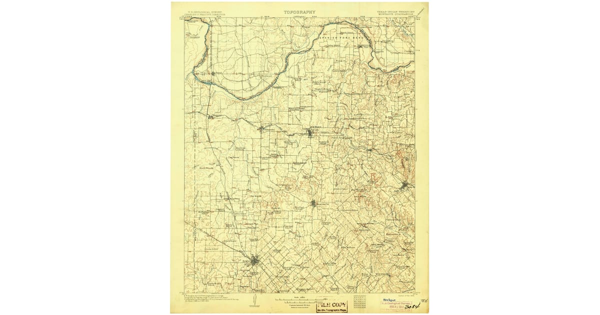 Old Maps of Spanish Fort, TX | Pastmaps