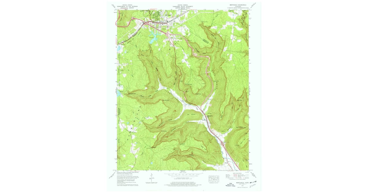 1970s Maps of Monteagle, TN | Pastmaps