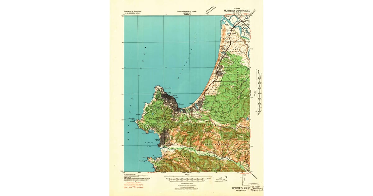 1941 Map of Monterey, CA — High-Res | Pastmaps