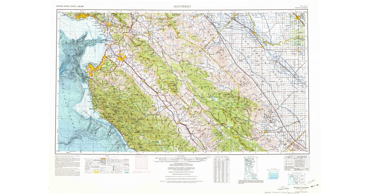 1970s Maps of Hudner, CA | Pastmaps