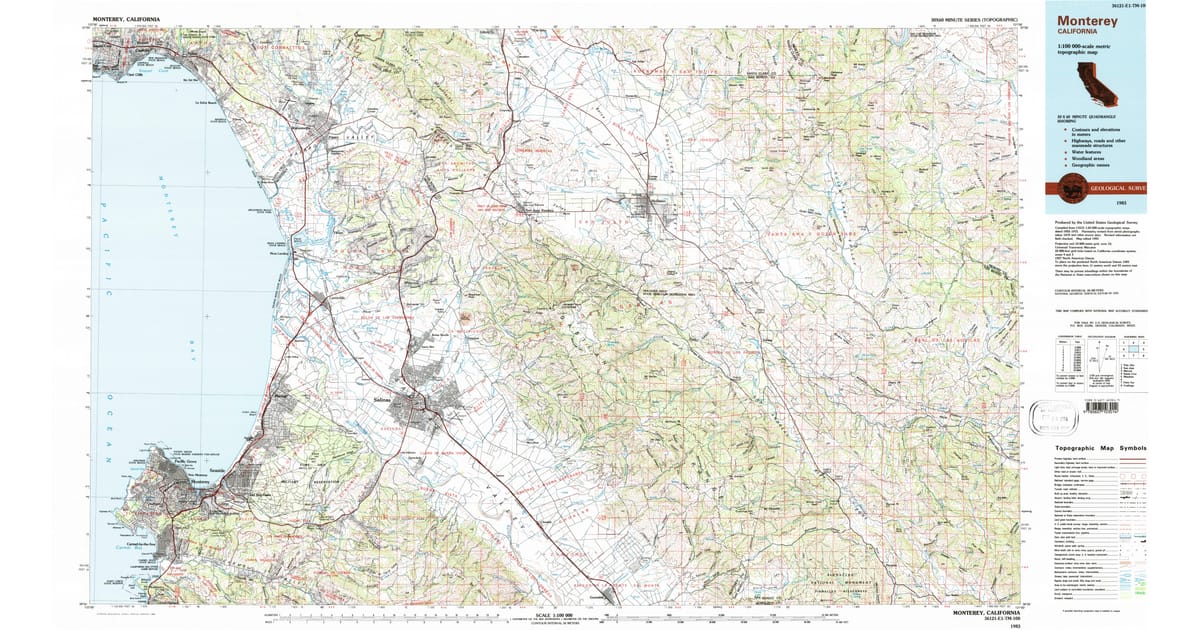 1980s Maps of Thompson, CA | Pastmaps
