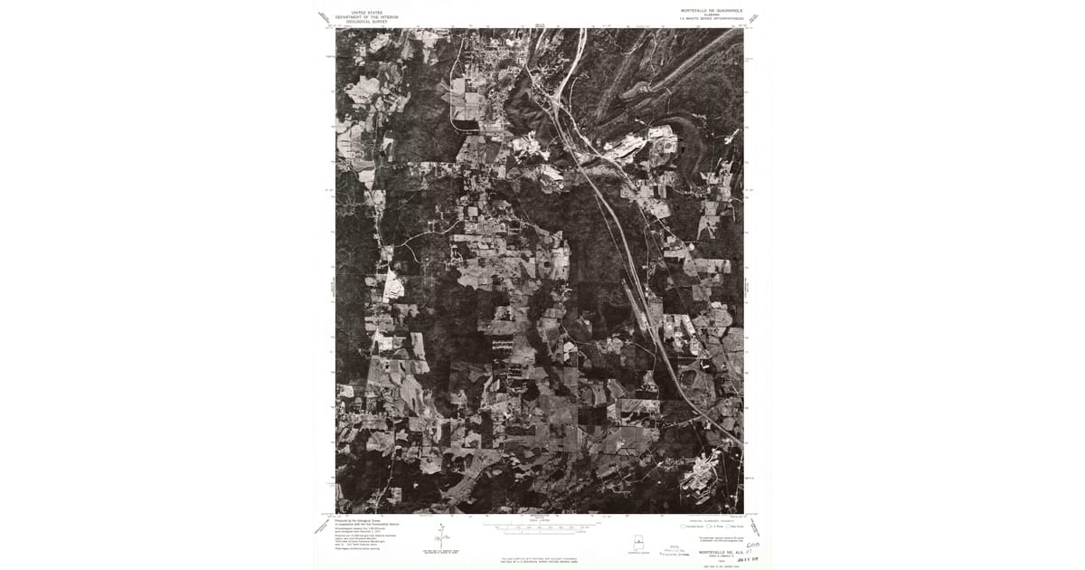 1970s Maps of Brantleyville, AL | Pastmaps
