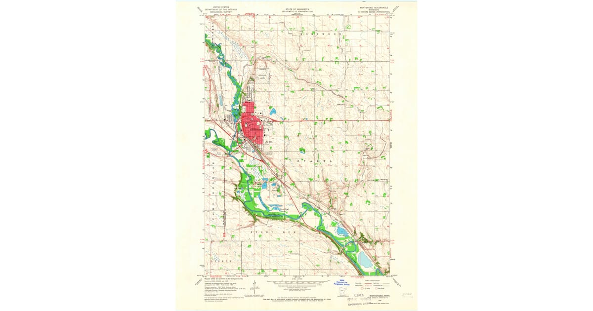 1960s Maps of Montevideo, MN | Pastmaps