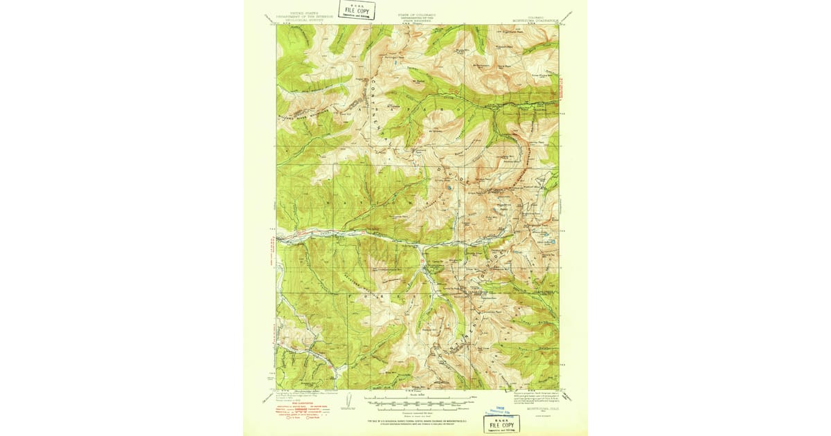 Old Maps of Montezuma, CO | Pastmaps