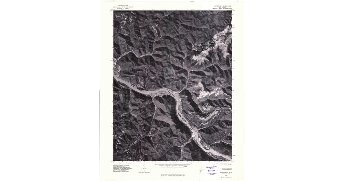 1977 Map of Montgomery, WV — High-Res | Pastmaps
