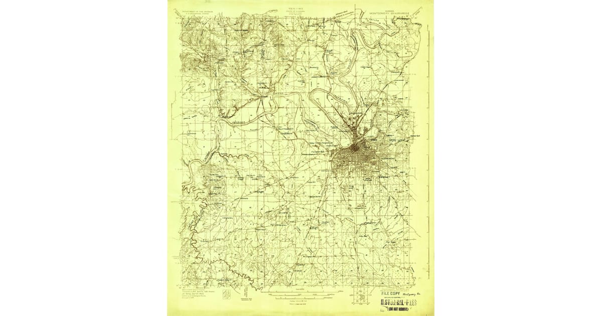 Old Maps of Hope Hull, AL | Pastmaps