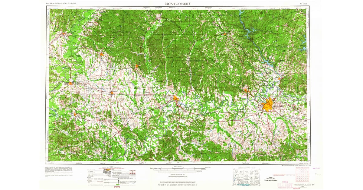 Old Maps of Ramer, AL for Genealogy | Pastmaps