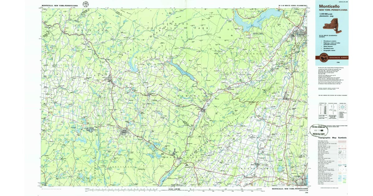 1980s Maps of Crawford, NY | Pastmaps