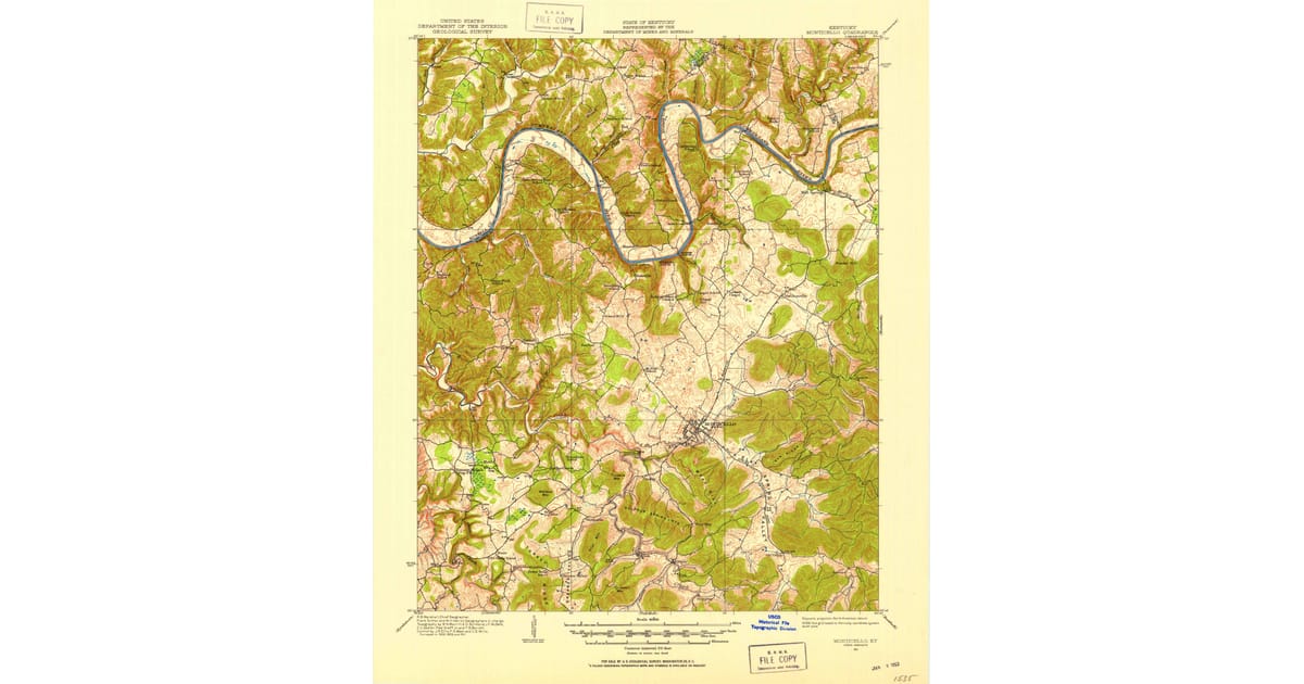 Old Maps of Russell County, KY for Academic Research | Pastmaps