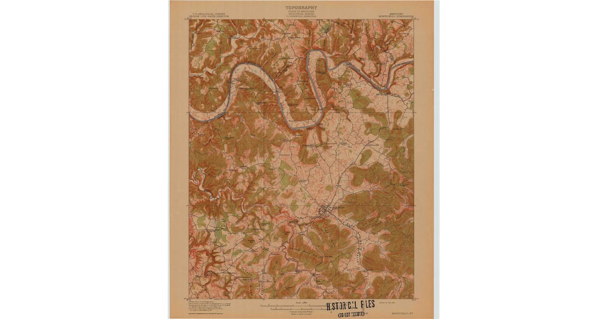 1914 Map of Monticello, KY — High-Res | Pastmaps