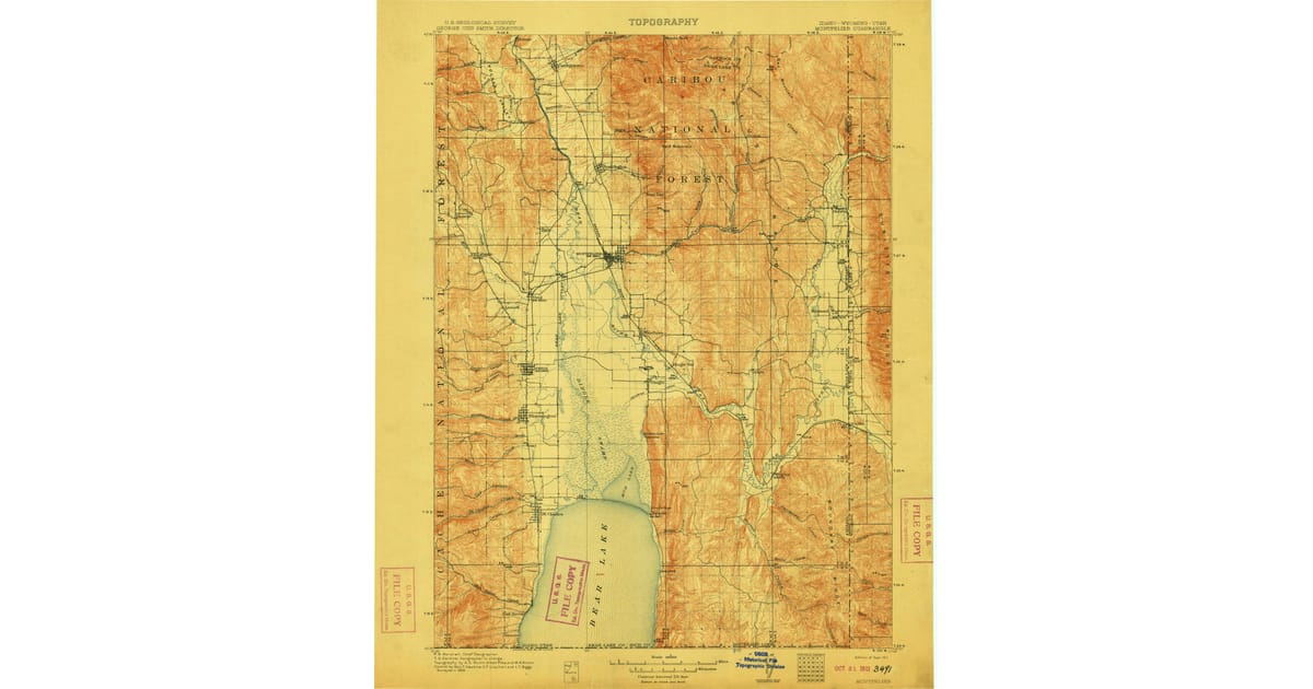 1910s Maps of Caribou County, ID | Pastmaps
