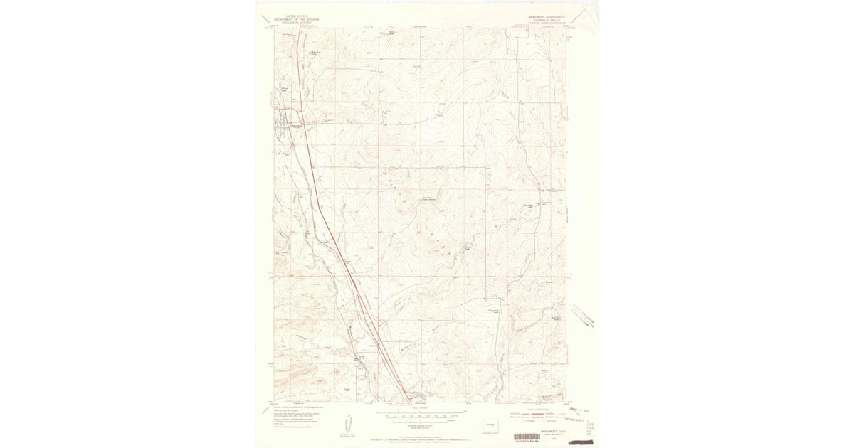 1954 Map of Monument, CO — High-Res | Pastmaps