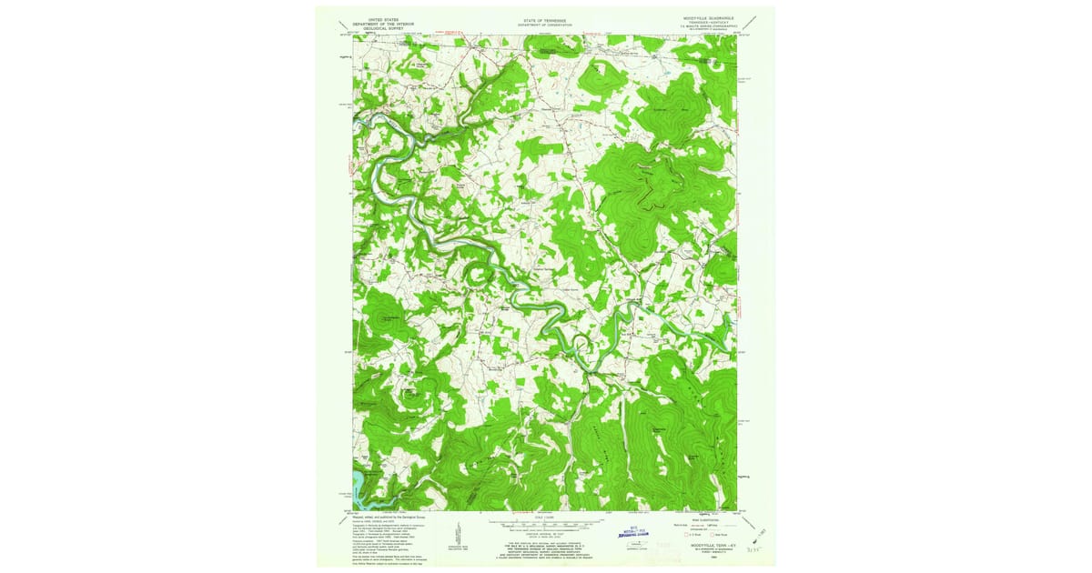 1960s Maps of Fentress County, TN | Pastmaps