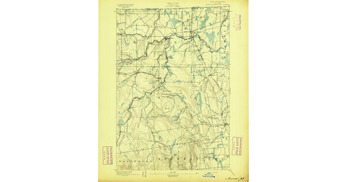 1895 Map of Mooers, Clinton County, NY — High-Res | Pastmaps