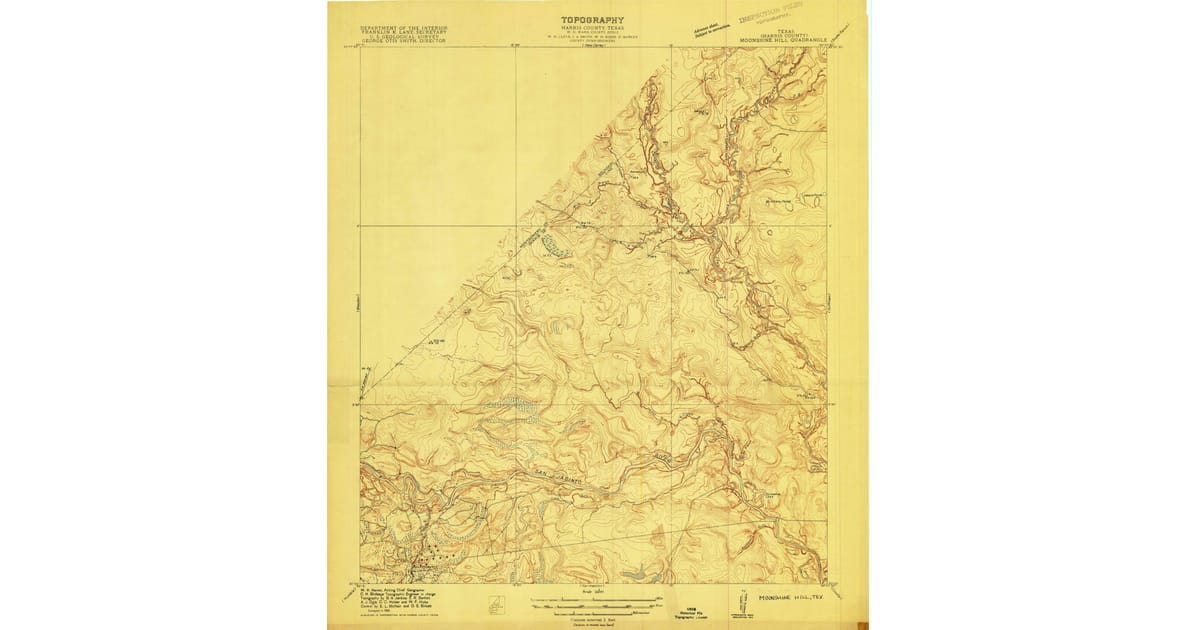 Old Maps of Kings Crown Estates, Harris County for Genealogy | Pastmaps