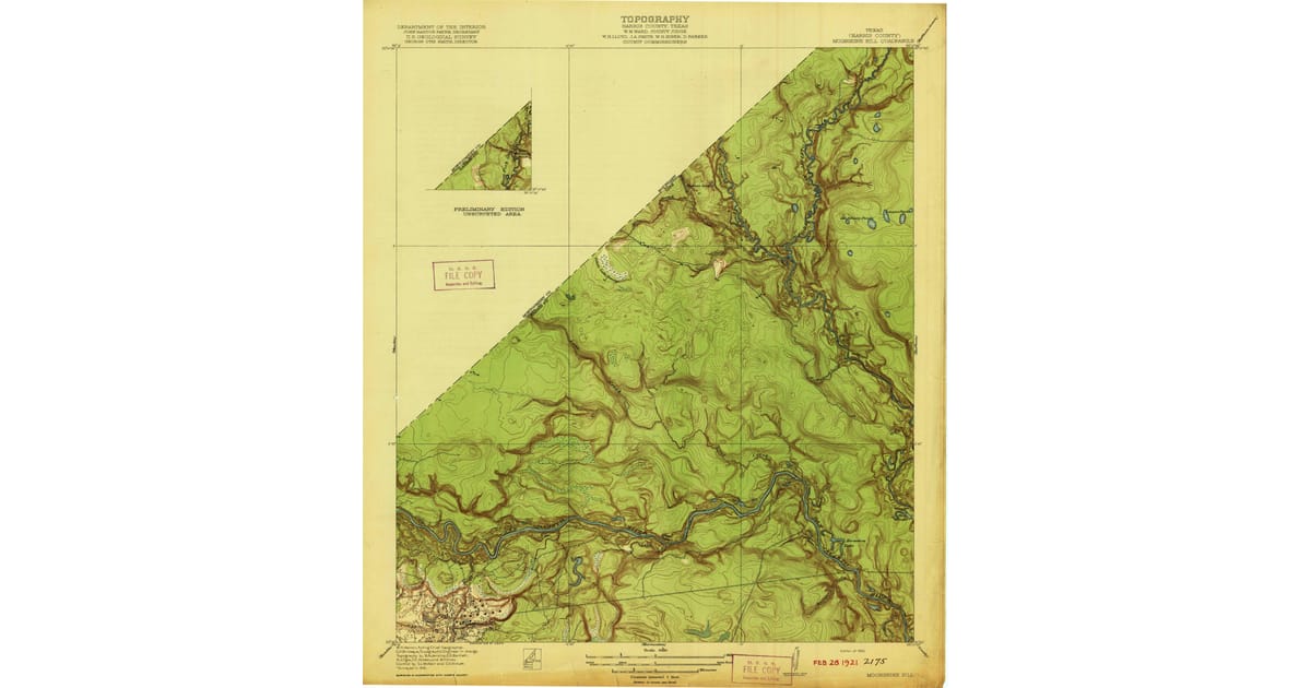 1920s Maps of Porter, TX | Pastmaps