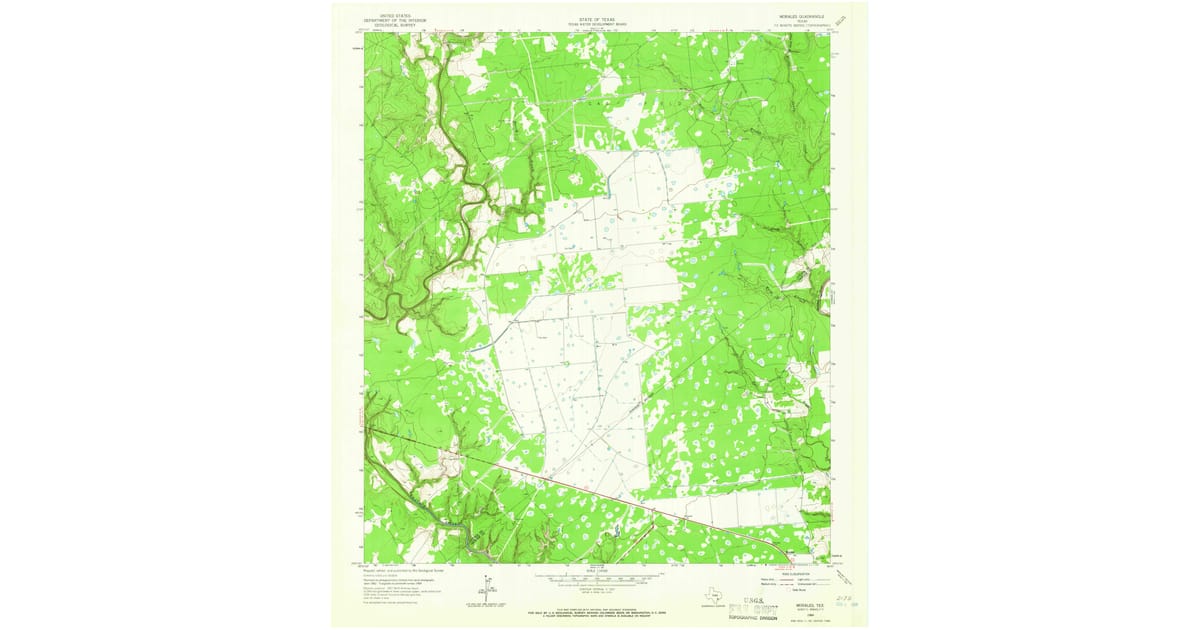 1964 Map of Morales, Lavaca County, TX — High-Res | Pastmaps
