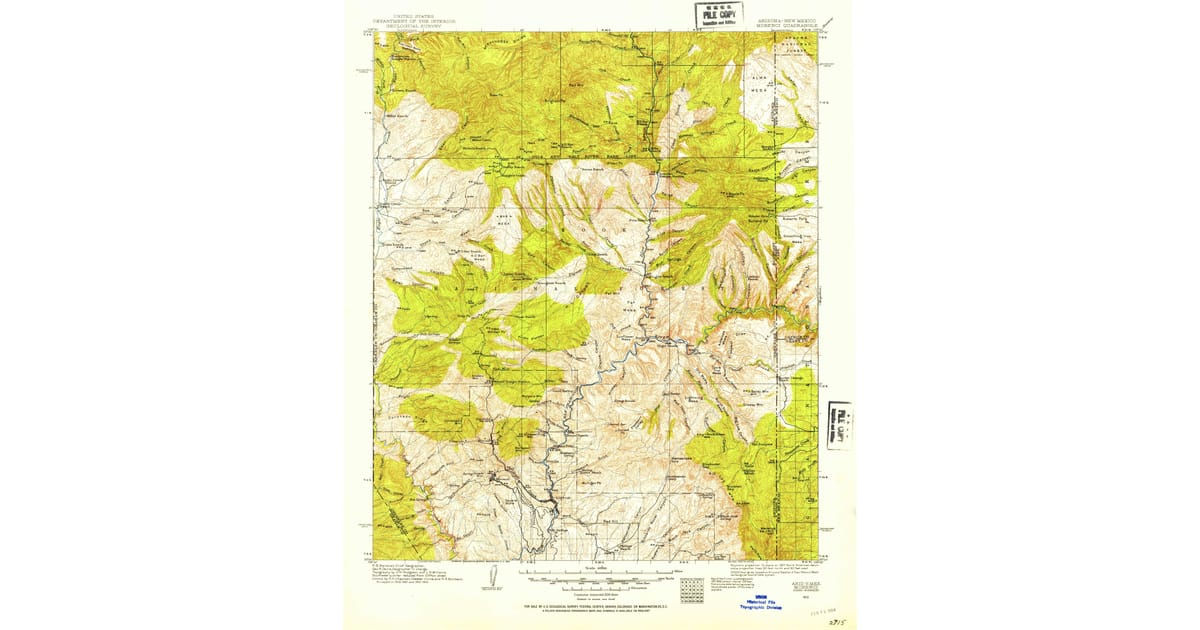 1913 Map of Morenci, AZ — High-Res | Pastmaps