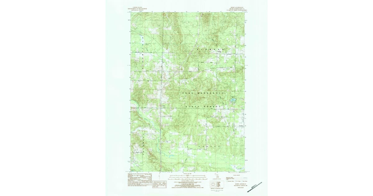1983 Map of Morey, Missaukee County, MI — High-Res | Pastmaps