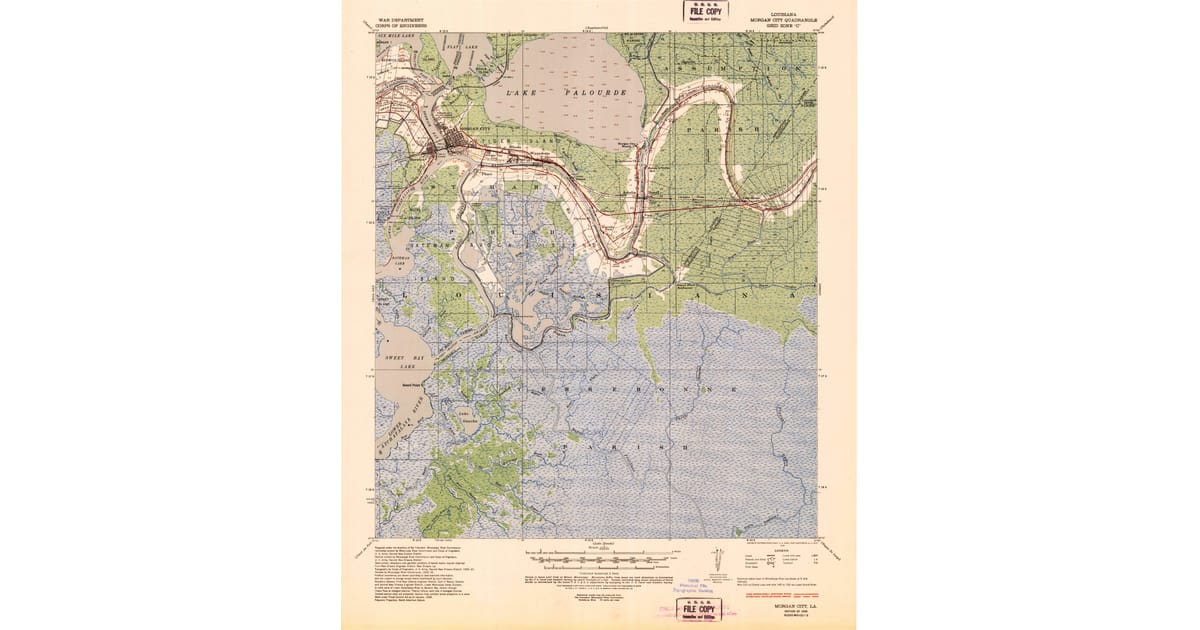 Old Maps of Saint Martin Parish, LA for Genealogy | Pastmaps