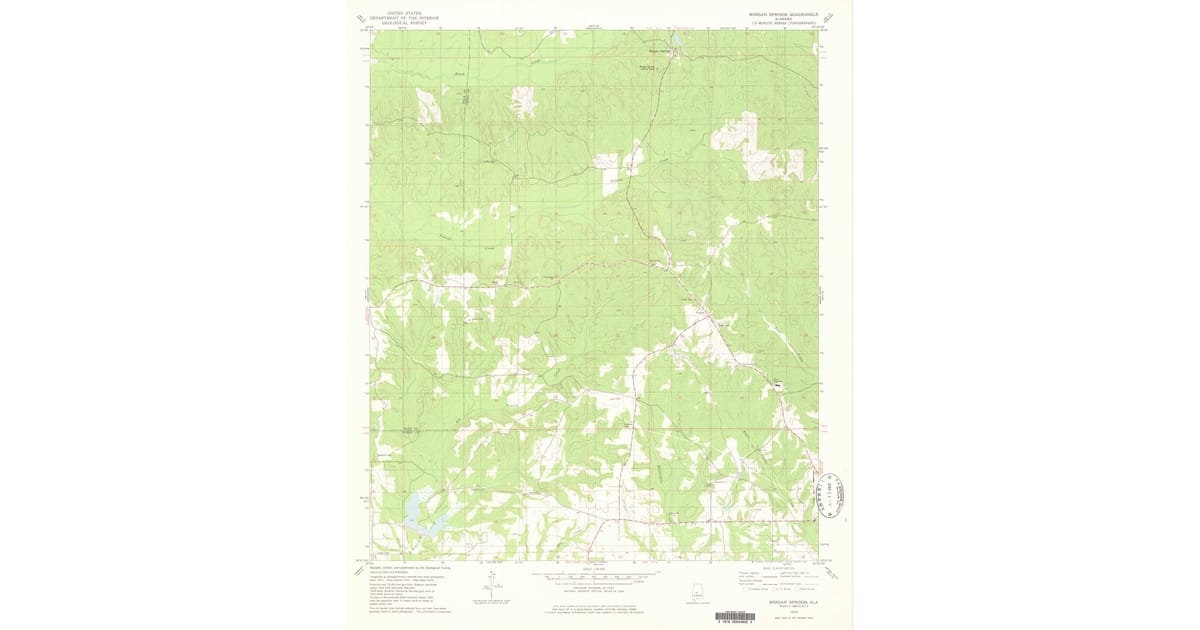 1979 Map of Morgan Springs, Perry County, AL — High-Res | Pastmaps