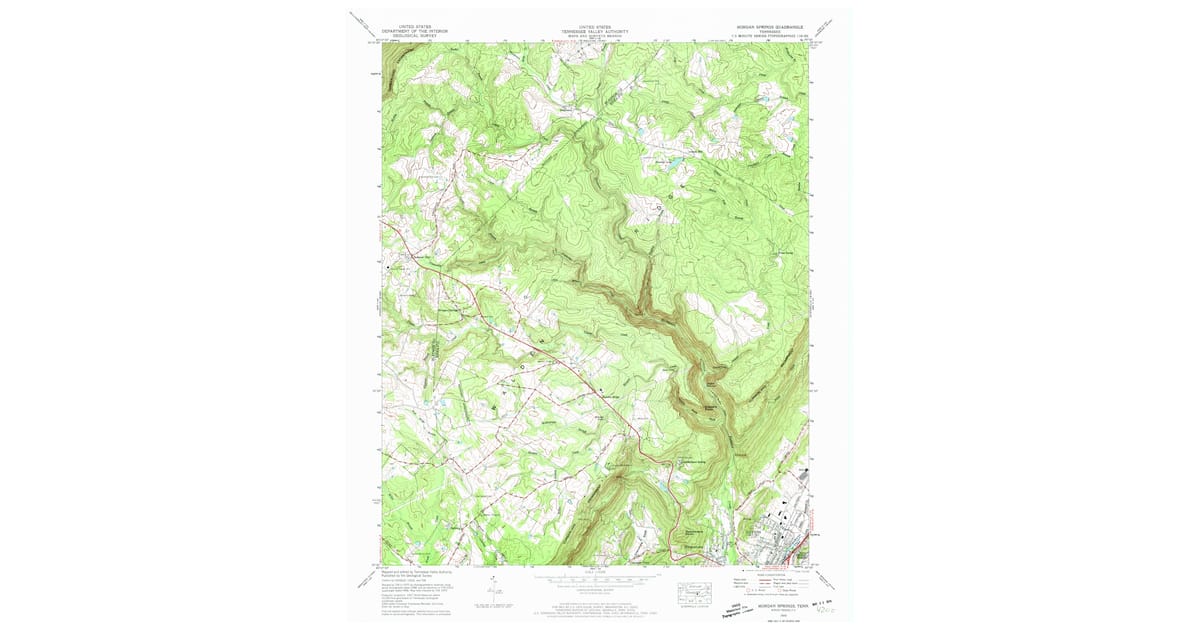 1970s Maps of Liberty Hill, TN | Pastmaps