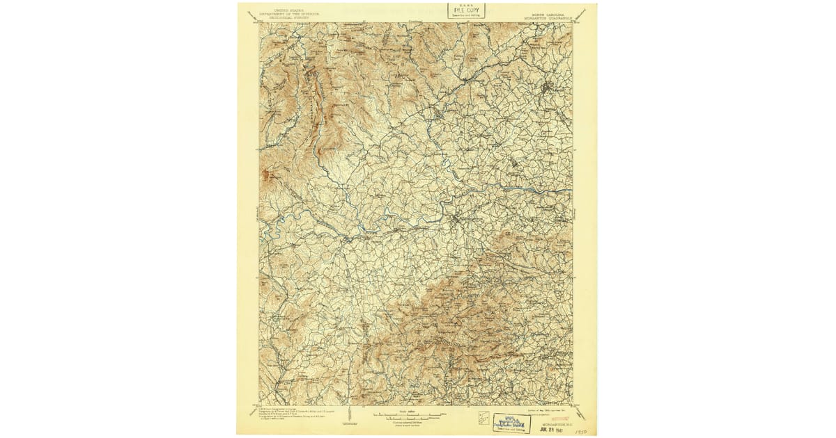 Old Maps of Glenwood, NC | Pastmaps